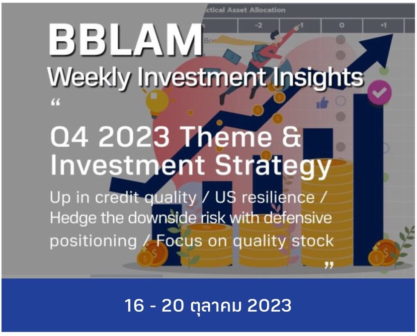 BBLAM Weekly Investment Insights 16-20 ตุลาคม 2023 - BUALUANG FUND